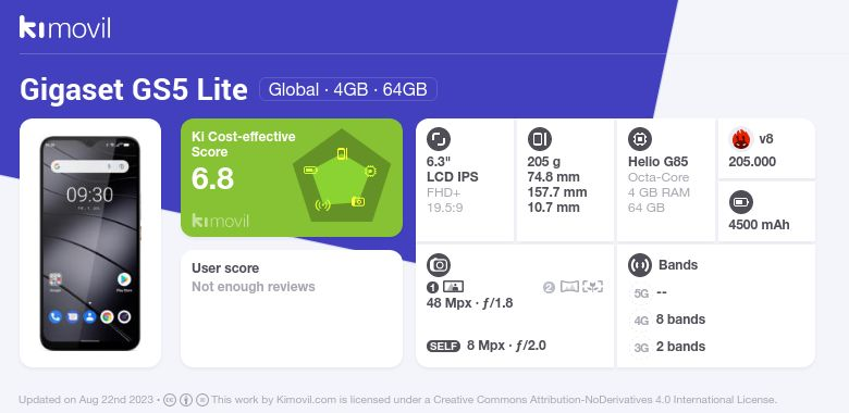 Gigaset GS5 Lite: Price, specs and best deals