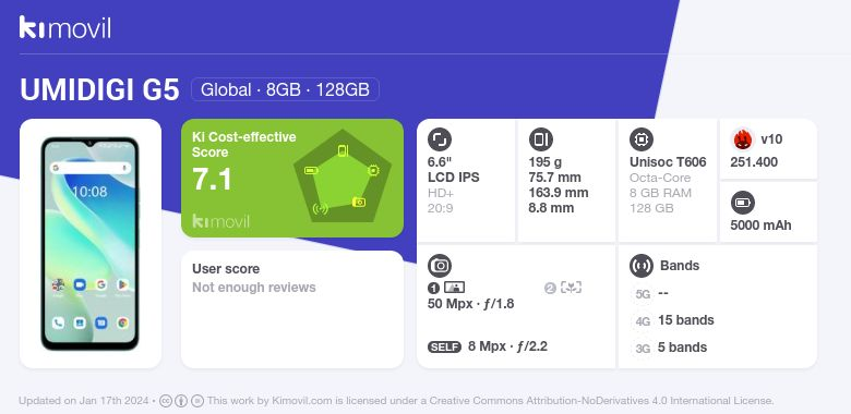 UMiDIGI G5: Price, specs and best deals