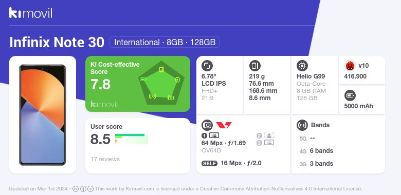 Infinix Note 30: Price, specs and best deals