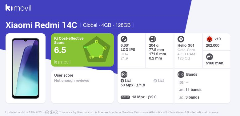 Opiniones del Xiaomi Redmi 14C: Reviews de usuarios