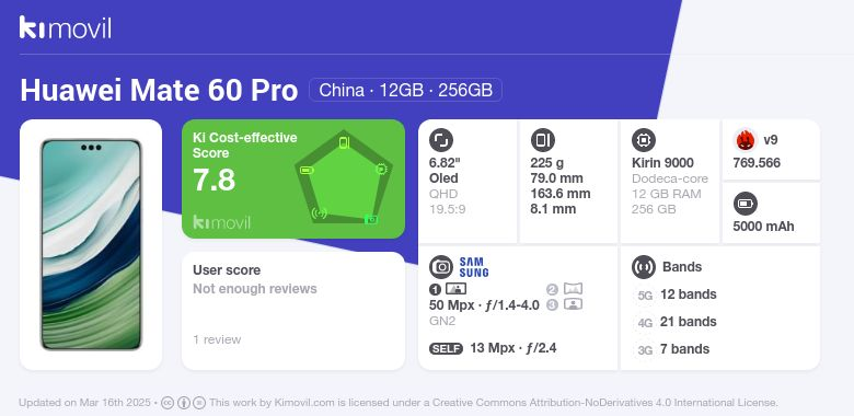 Huawei Mate 60 Pro: Preço (a partir de 1335.00€) e especificações ...